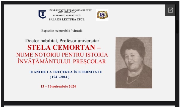 Stela C – Biblioteca Ştiinţifică a Universităţii Pedagogice de Stat ...